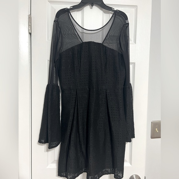 BCBGeneration | Dresses | Bcbg Generation Trumpet Sleeve Mesh Mini ...